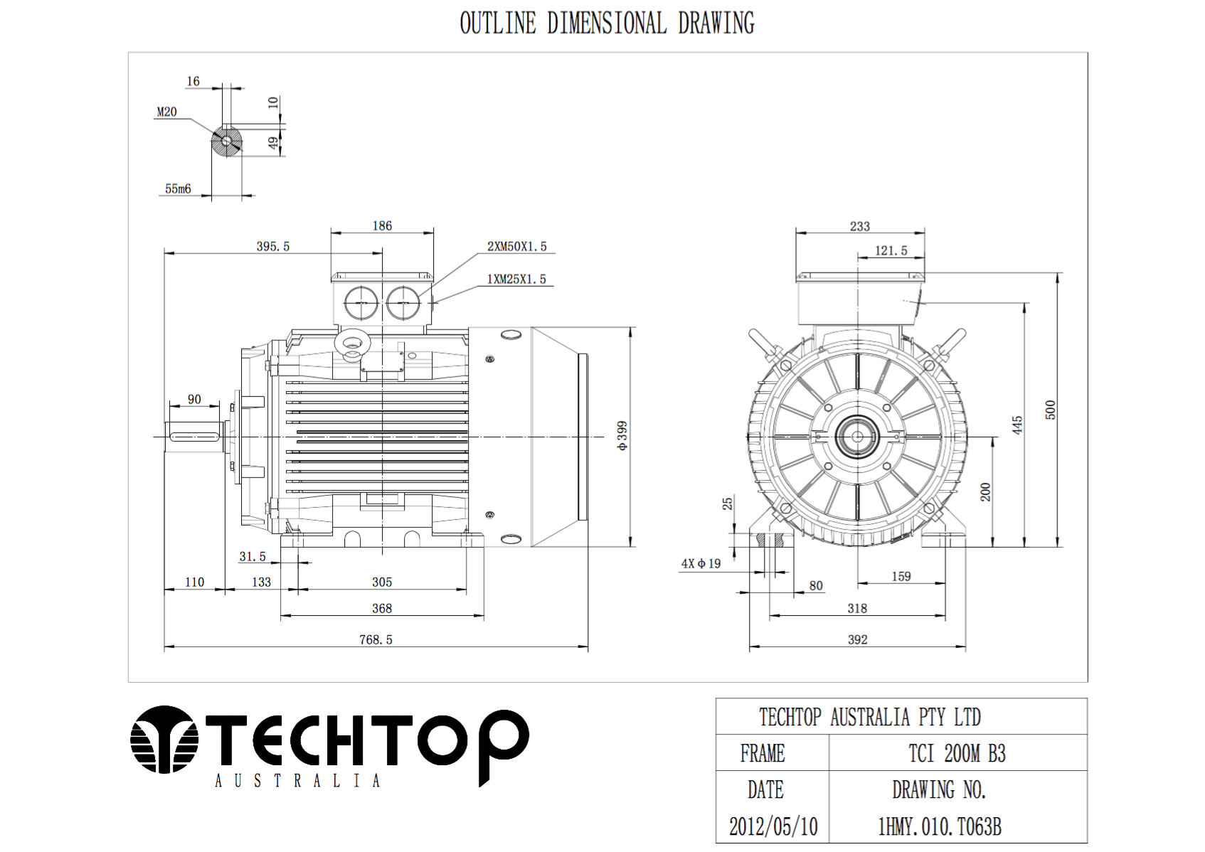 Three Phase Electric Motor 30kW 4P (1480rpm) 415v B3 Foot Mounted ...